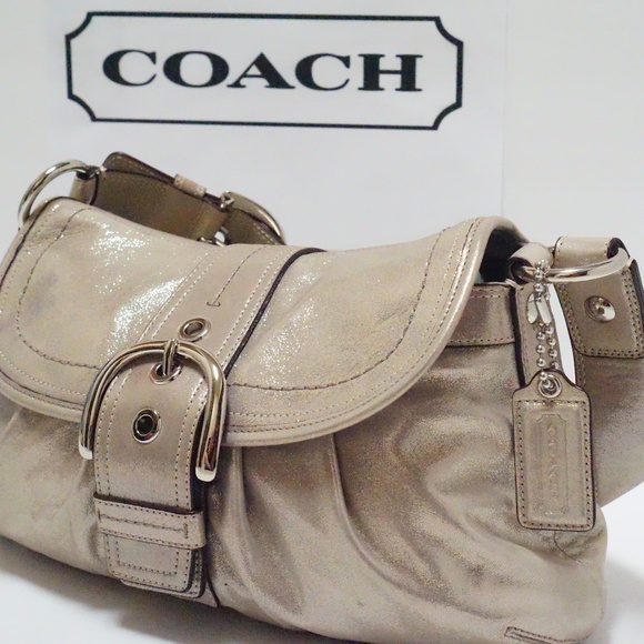 Coach | Bags | Coach A1559f1524 Pleated Leather Shoulder Bag | Poshmark